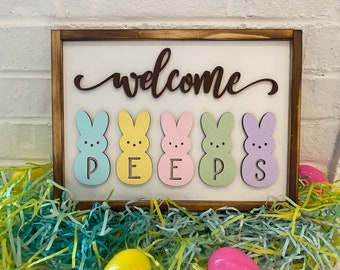 Easter Peeps Sign - Etsy