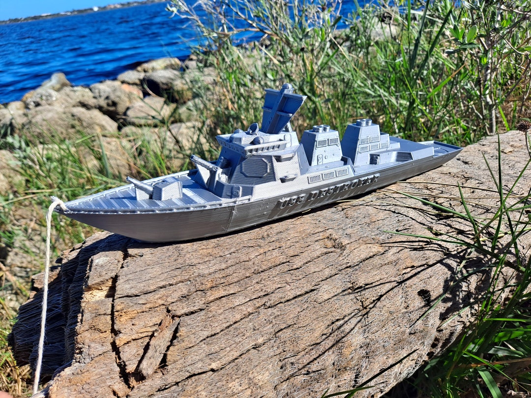 Toy Battleship. Customizable Toy Boat. USS Destroyer. Warship Toy Boat ...