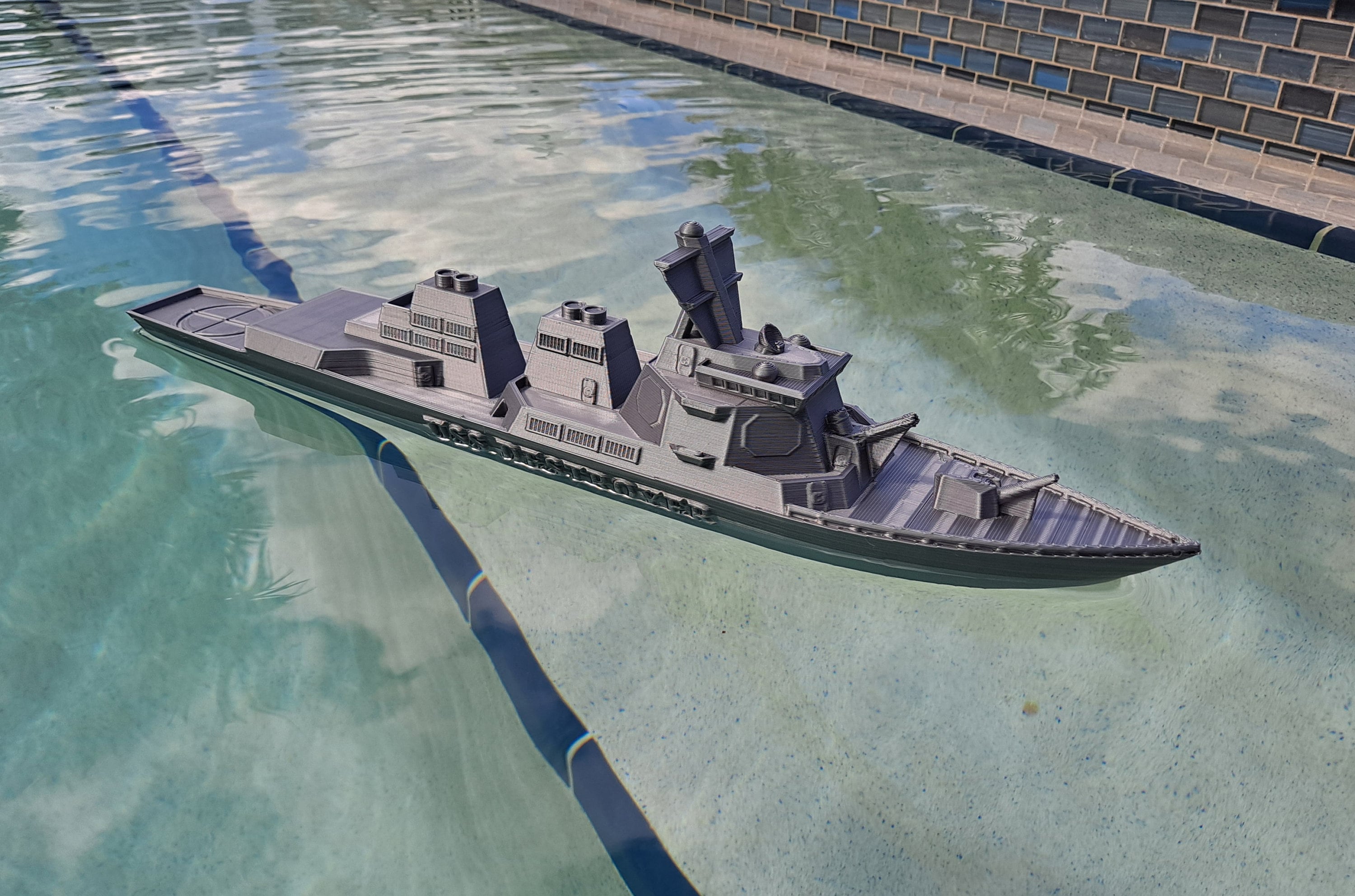 Toy Battleship. Customizable Toy Boat. USS Destroyer. Warship Toy Boat ...