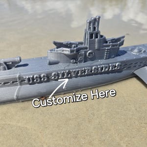 Toy Submarine. WW2 Toy Submarine. Customizable. 16in Long. 3D Printed ...
