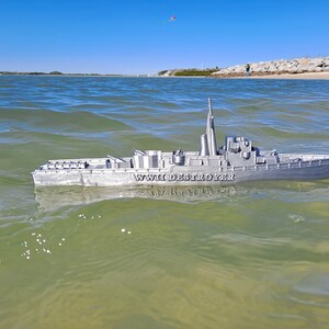 WW2 Toy Battleship. Customizable. WW2 Destroyer. 3D Printed. 16 Inches ...