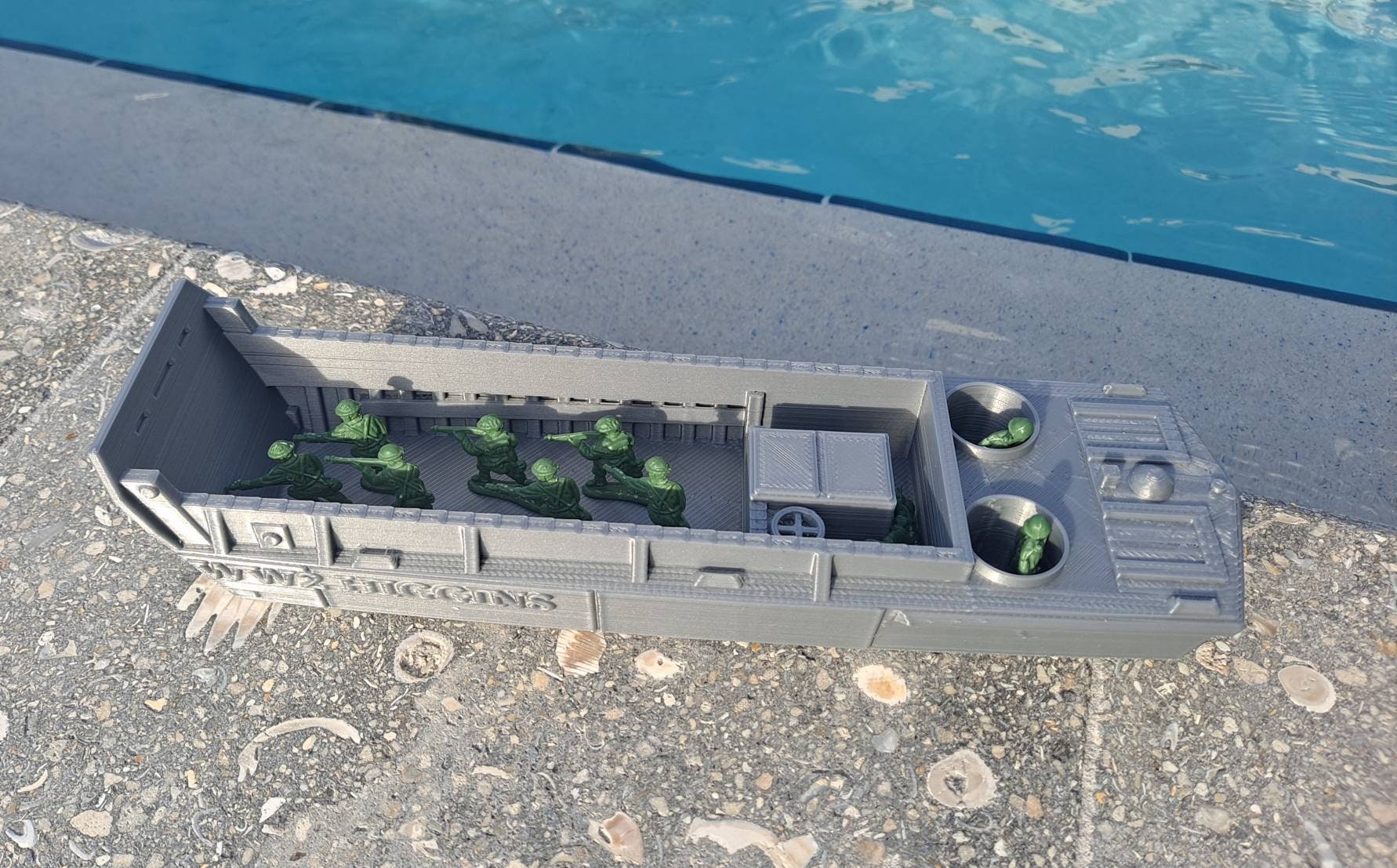 Toy Boat, Customizable Higgins Boat, Landing Craft. 3D Printed, 10 ...