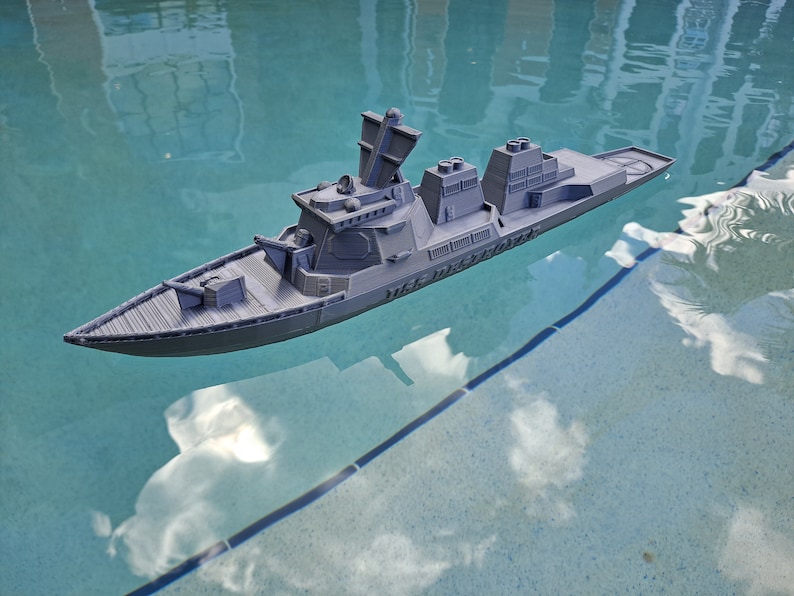 Toy Battleship. Customizable Toy Boat. USS Destroyer. Warship Toy Boat ...