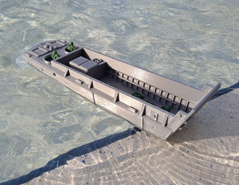 Toy Boat, Customizable Higgins Boat, Landing Craft. 3D Printed, 10 ...