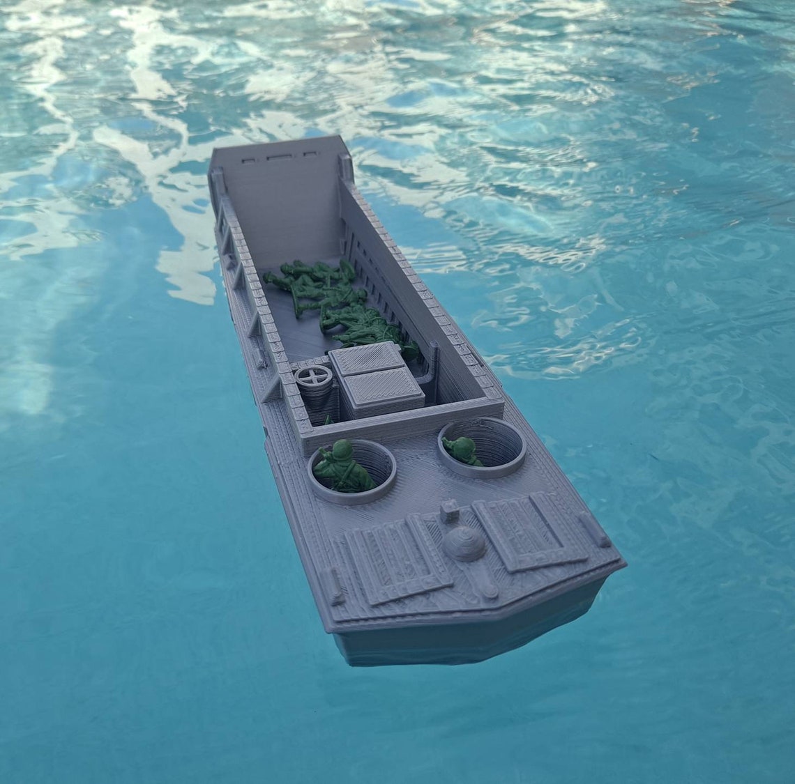 Toy Boat, Customizable Higgins Boat, Landing Craft. 3D Printed, 10 ...