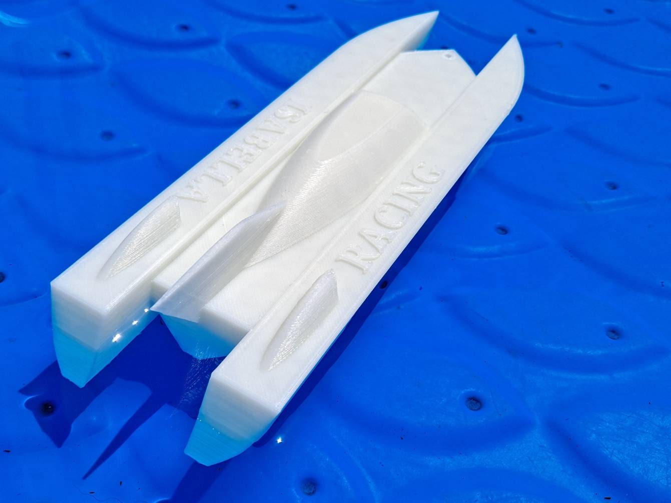 Toy Boat, Toy Racing Boat, Double Hull Racing Boat. Glow in the Dark ...