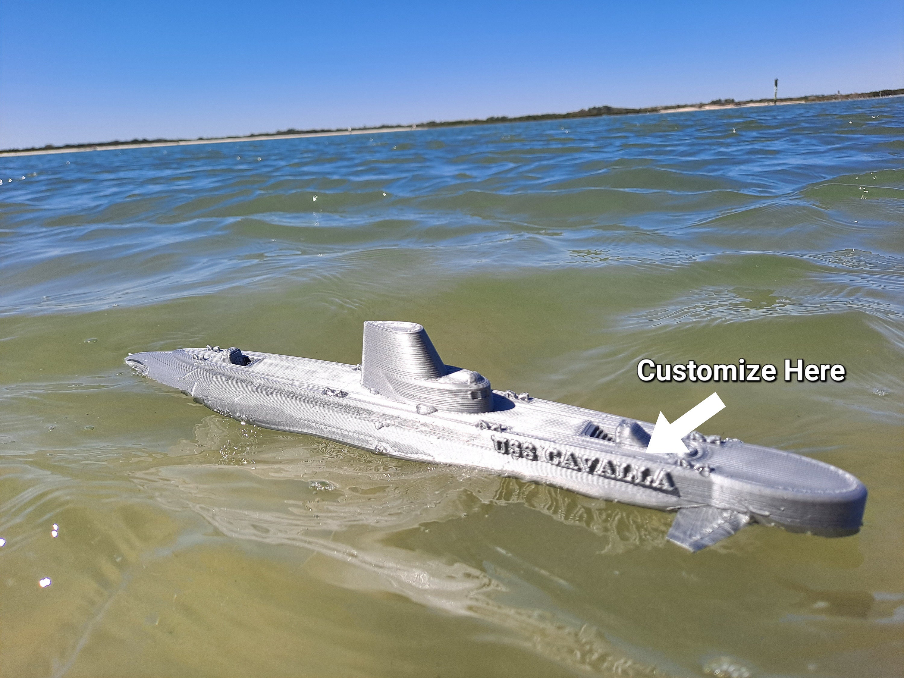 Toy Submarine. Customizable WW2 Toy Submarine. 3D Printed, 16 Inches ...