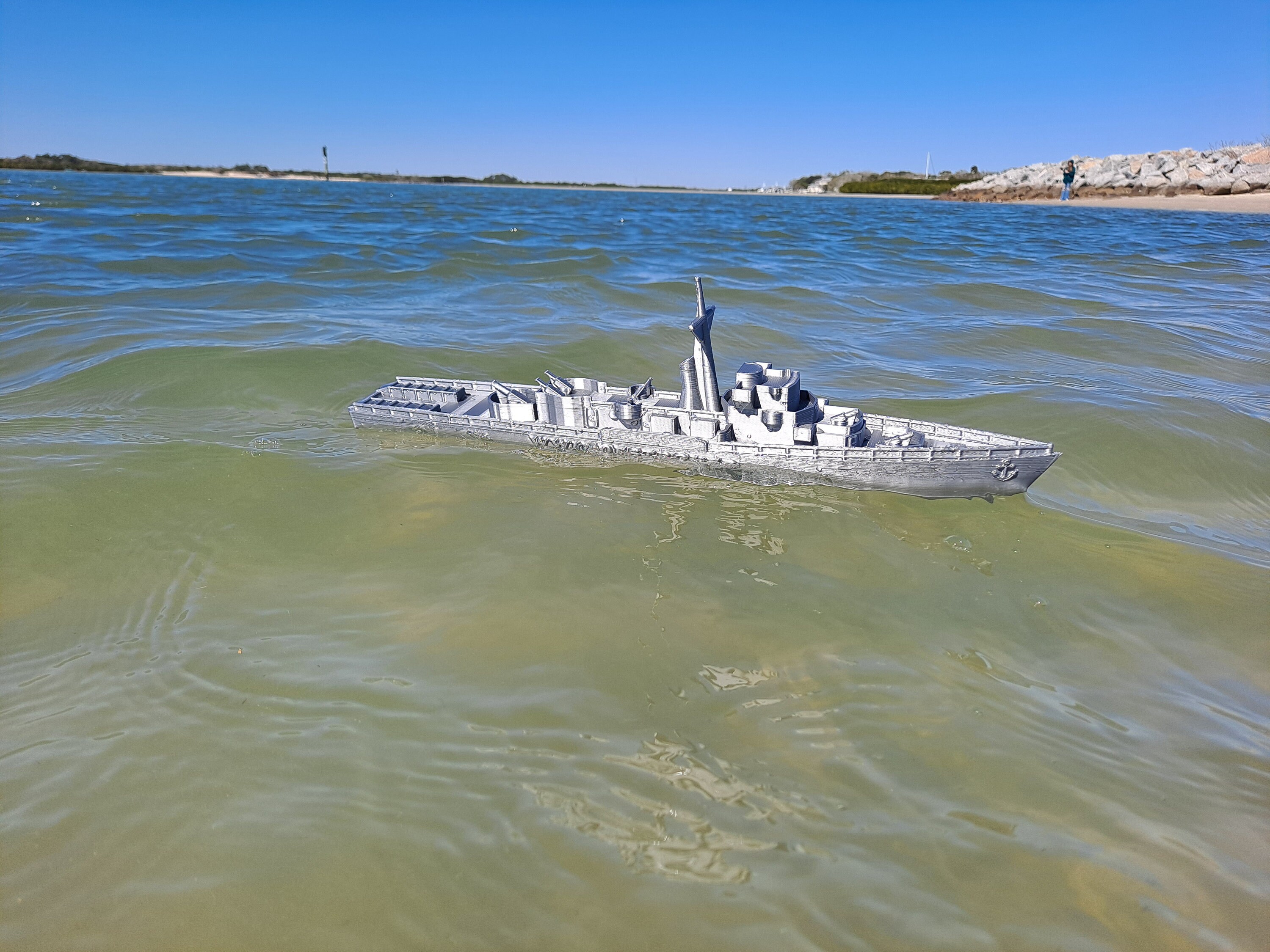 WW2 Toy Battleship. Customizable. WW2 Destroyer. 3D Printed. 16 Inches ...