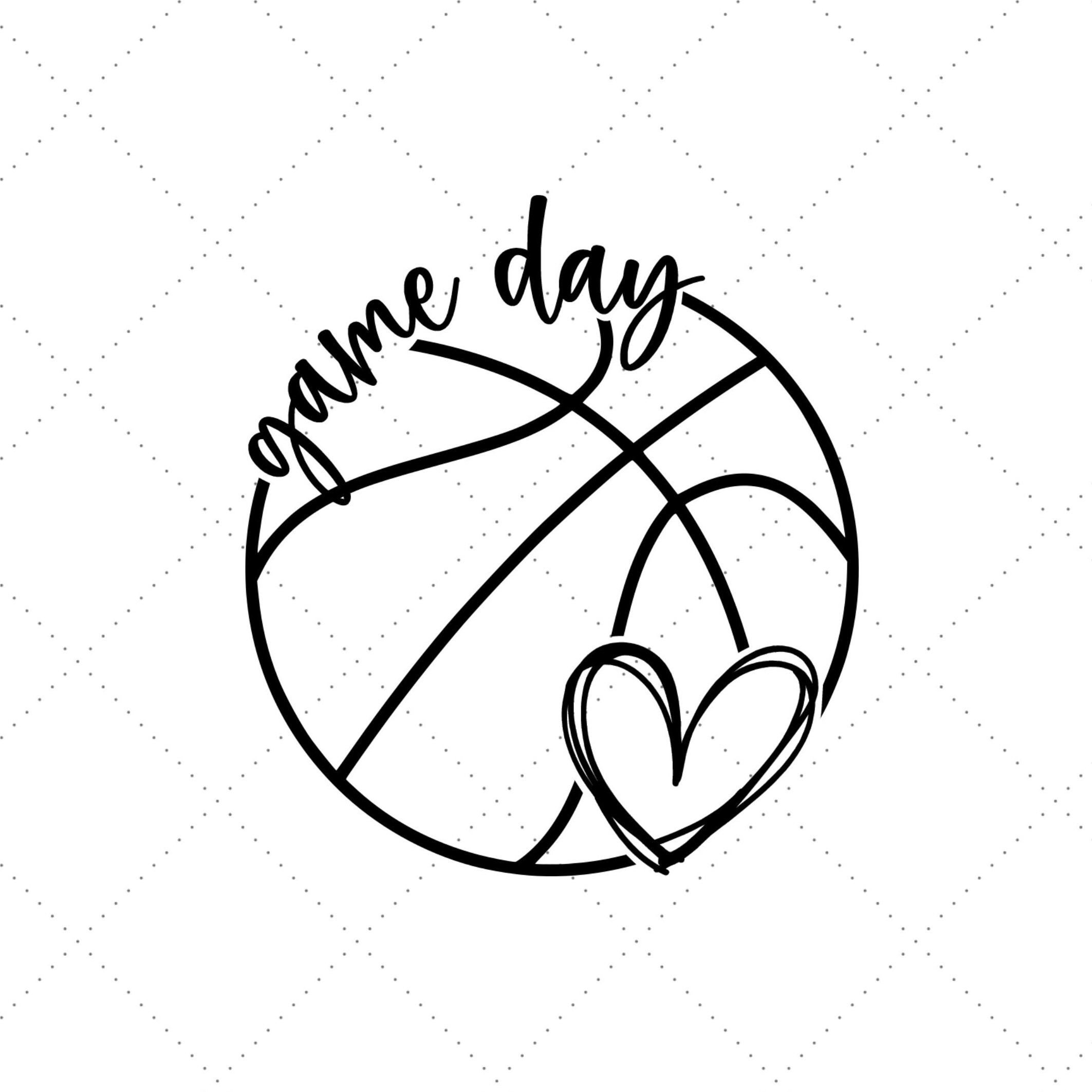 Game Day Basketball SVG JPEG PNG and Pdf Instant Digital - Etsy
