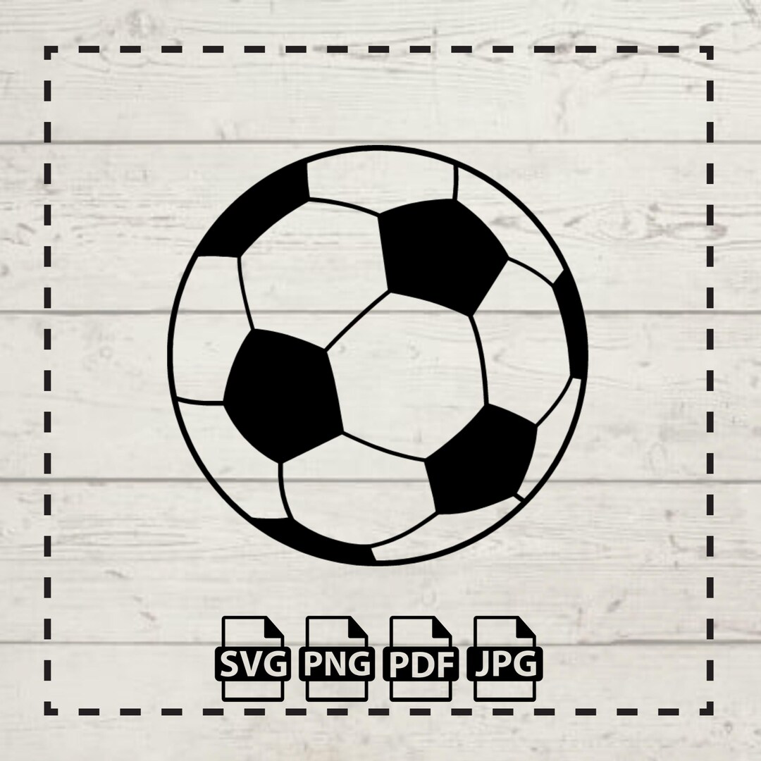 Soccer Ball Digital File SVG, JPEG, PNG, and Pdf - Instant Digital ...