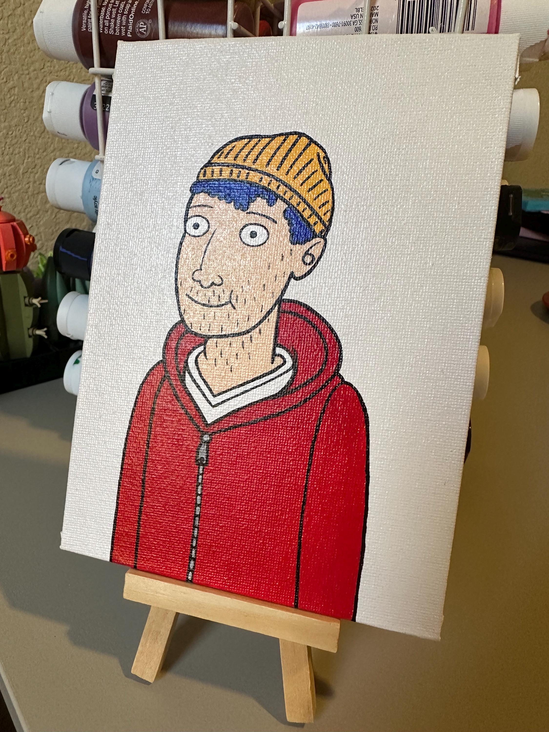 Mario Kart Toad Acrylic Painting - Etsy