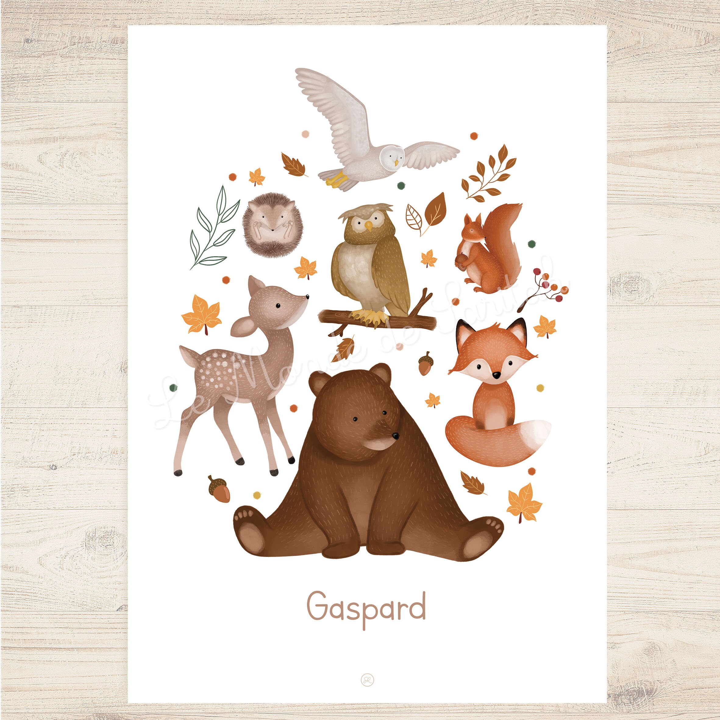 Affiches animaux de la forêt, affiches enfants, poster thème animaux de ...