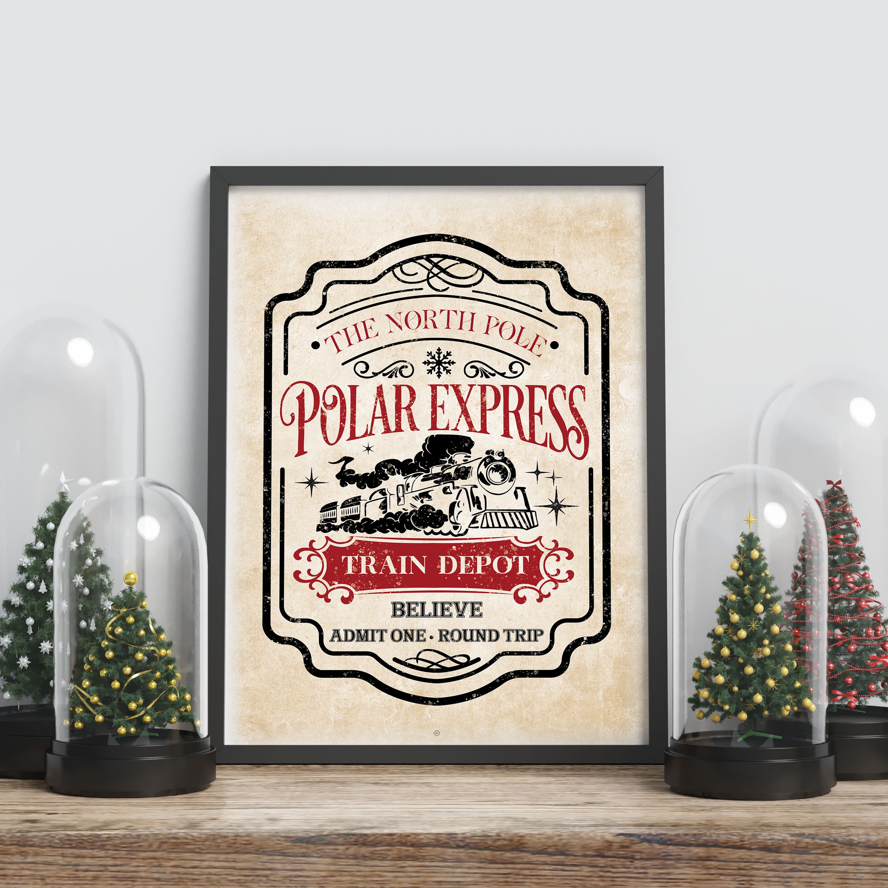 Christmas Poster to Download, Christmas Decoration, POLAR EXPRESS, Wall ...