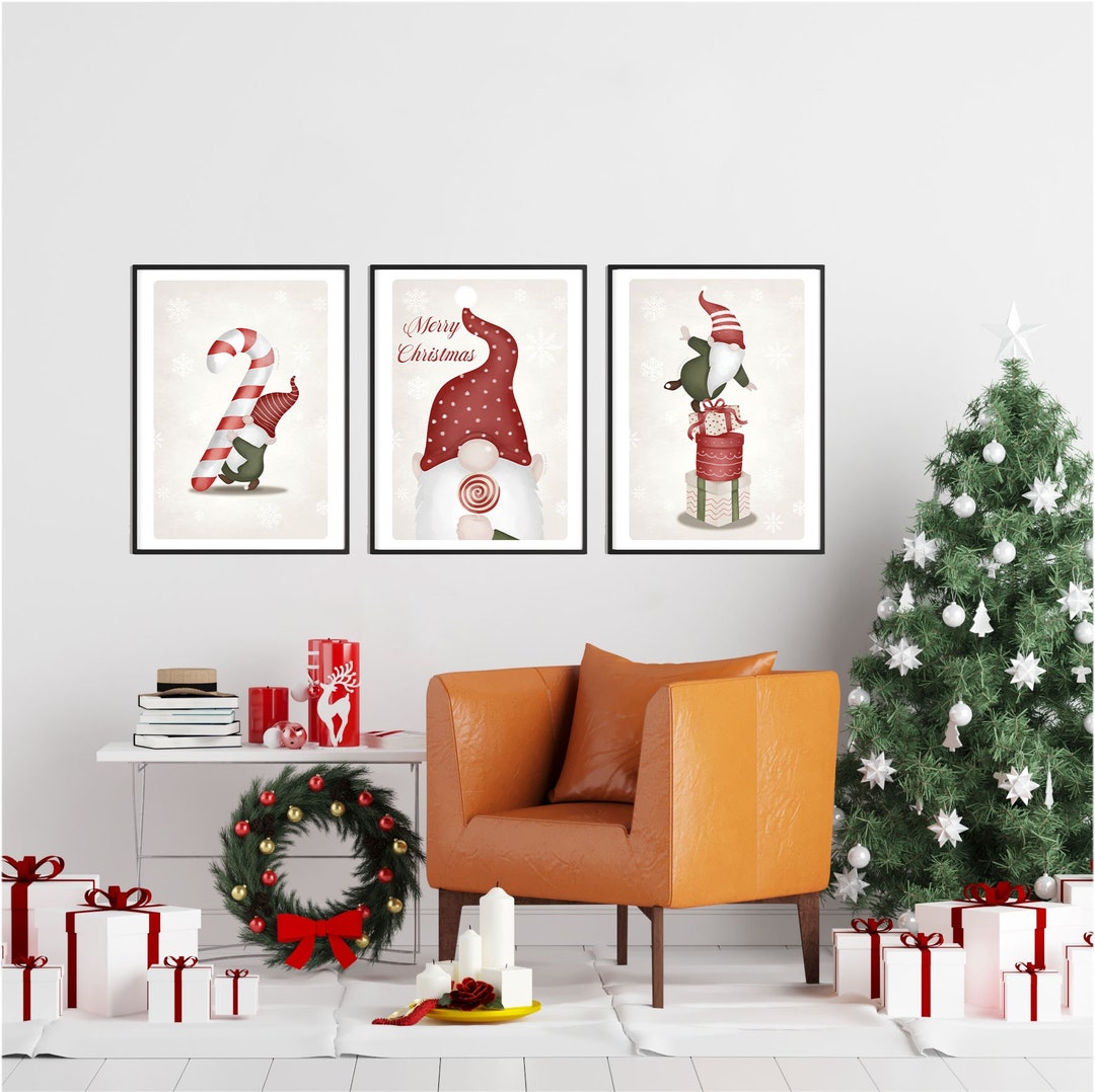 Set of Christmas Posters, Elf Posters, Christmas Decoration, Christmas ...