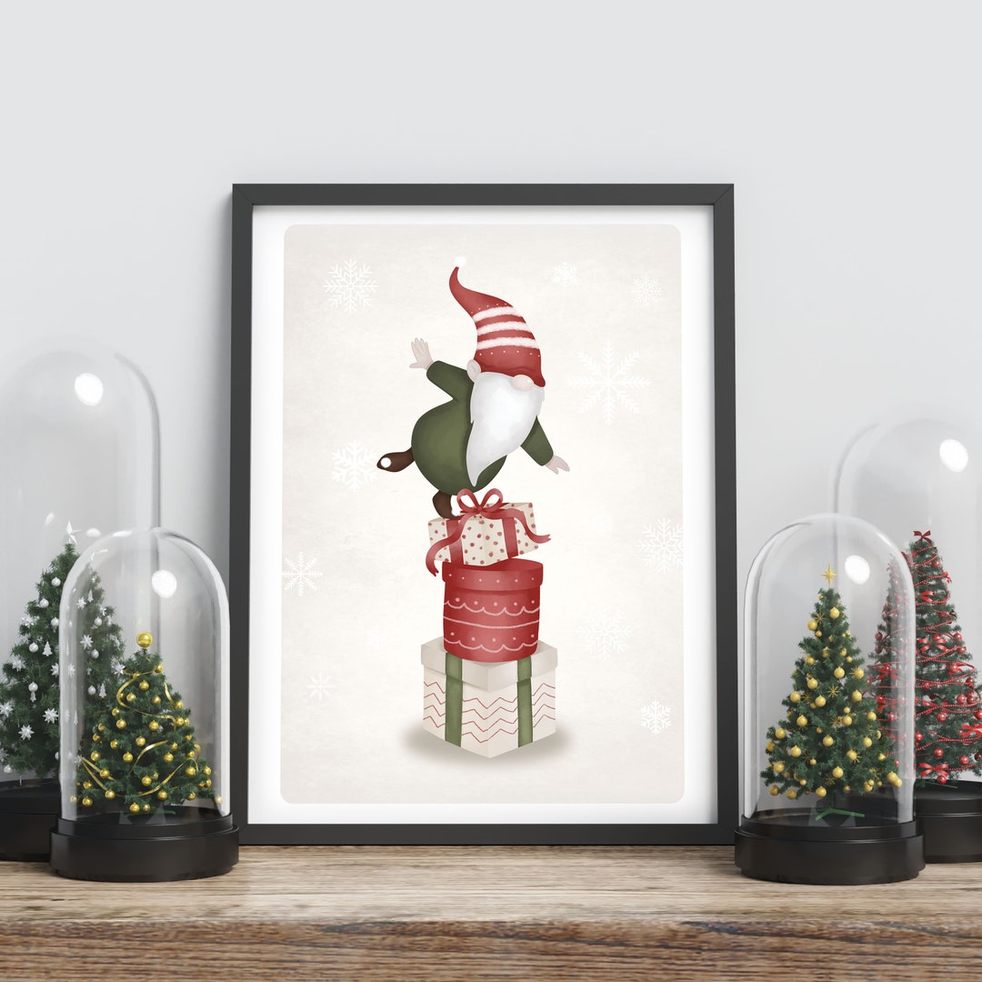 Christmas Poster Elf Posters Christmas Decoration Christmas - Etsy