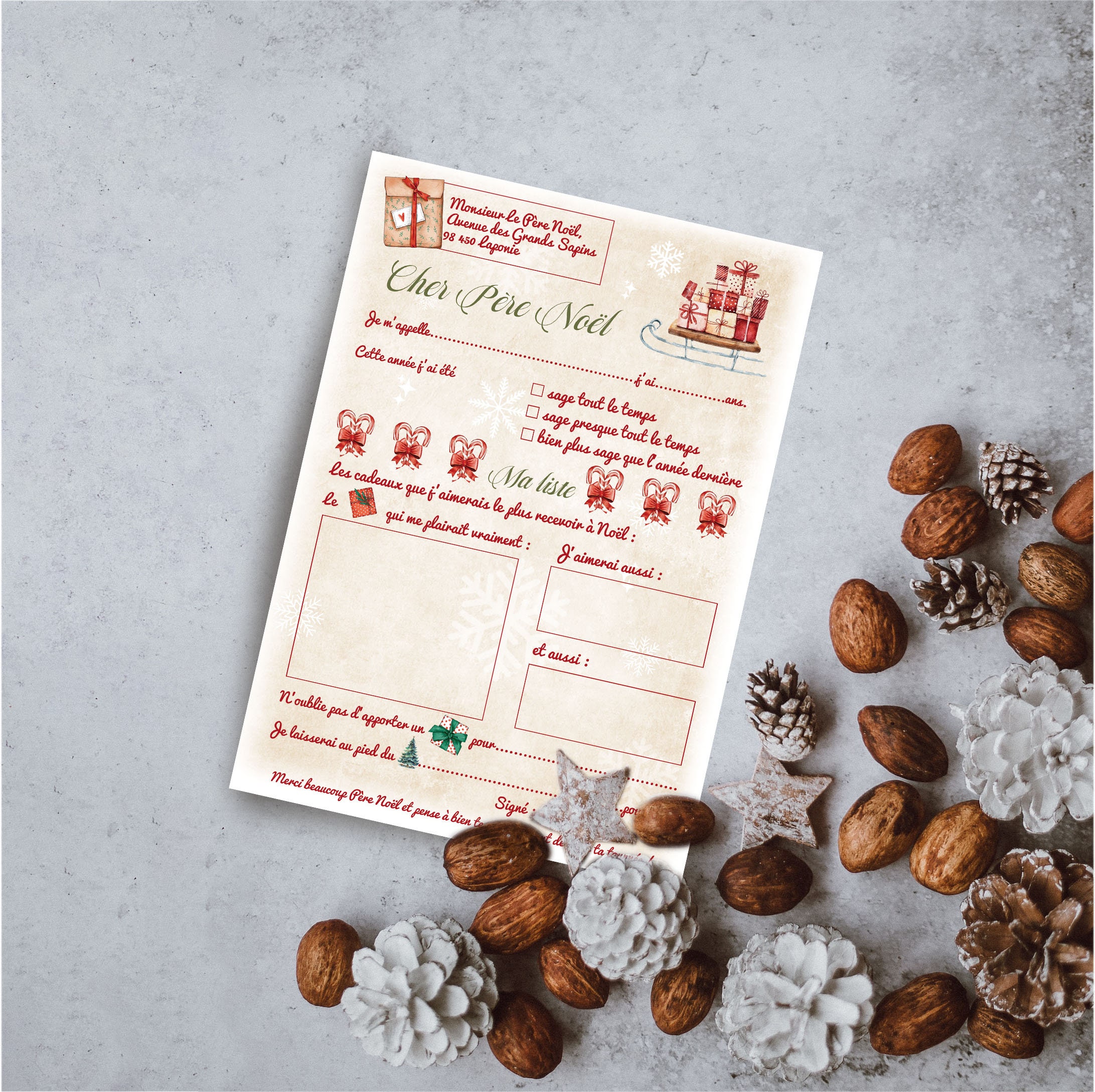 List to Santa Claus to Download, Gift List to Print, Gift List ...