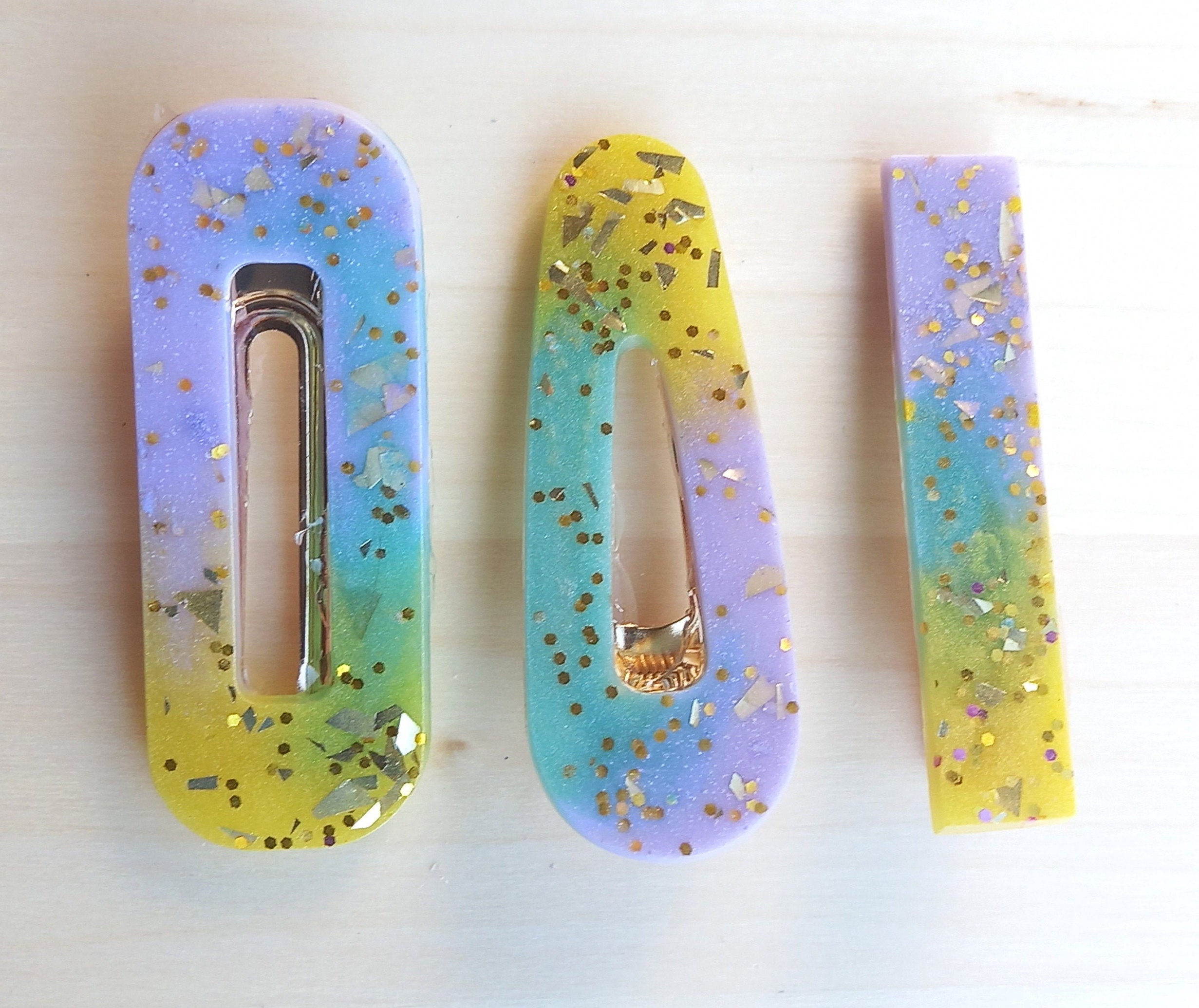 Handmade Epoxy Resin Clasps Set - Etsy