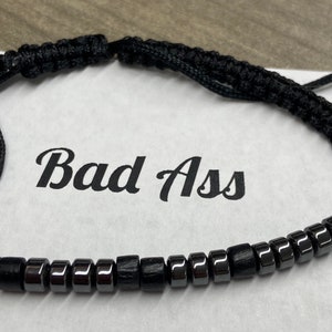 Personalized Gift for Men Gift for Woman Morse Code Bad Ass Bracelet ...