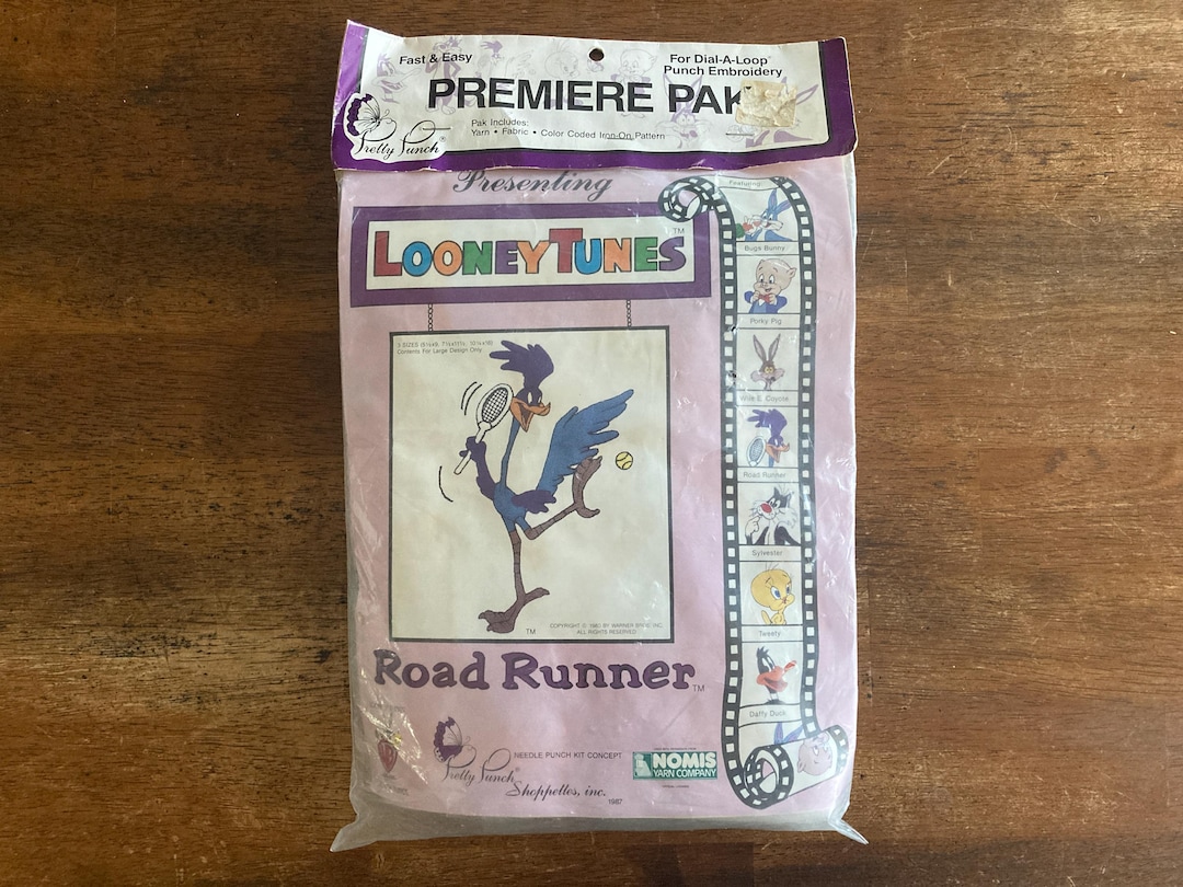 SEALED 1987 Road Runner Looney Tunes Pretty Punch Kit, Vintage 1980s ...