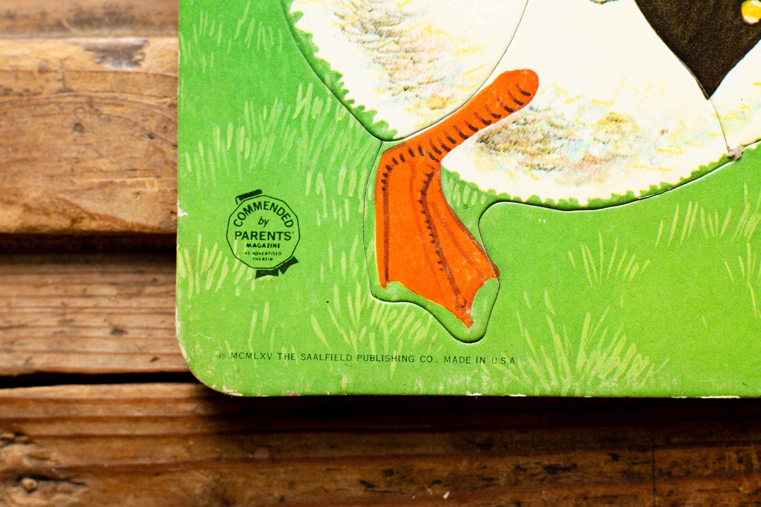 1965 Goosey Goosey Gander Inlaid Tray Puzzle, Vintage 60s, Nursery ...