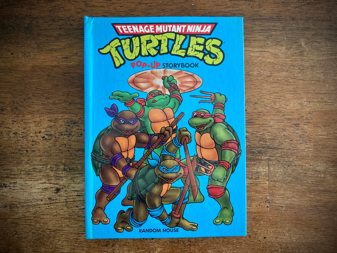1990 Teenage Mutant Ninja Turtles Pop-up Storybook, HC Book, 1st Print ...