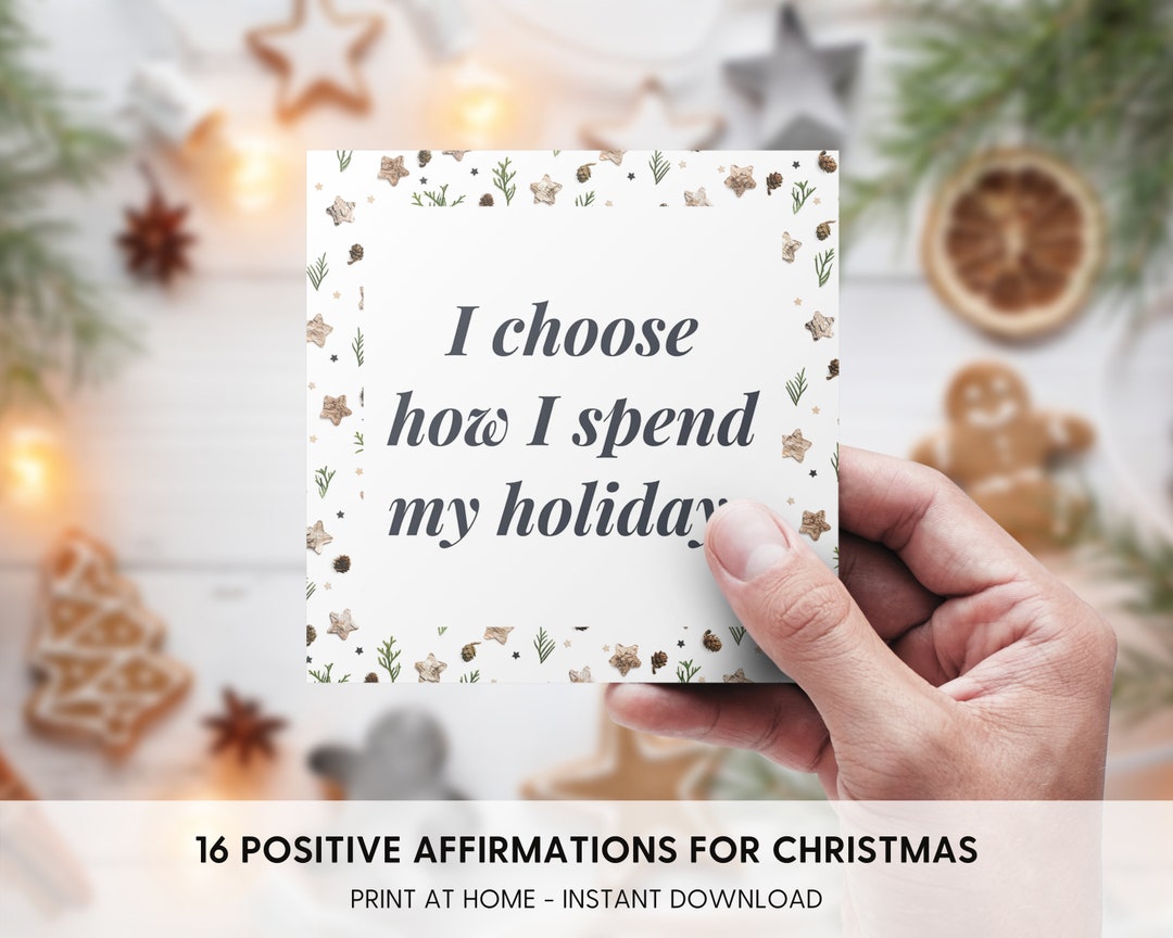 Christmas Affirmation Stickers - Digital Download Xmas Affirmations ...
