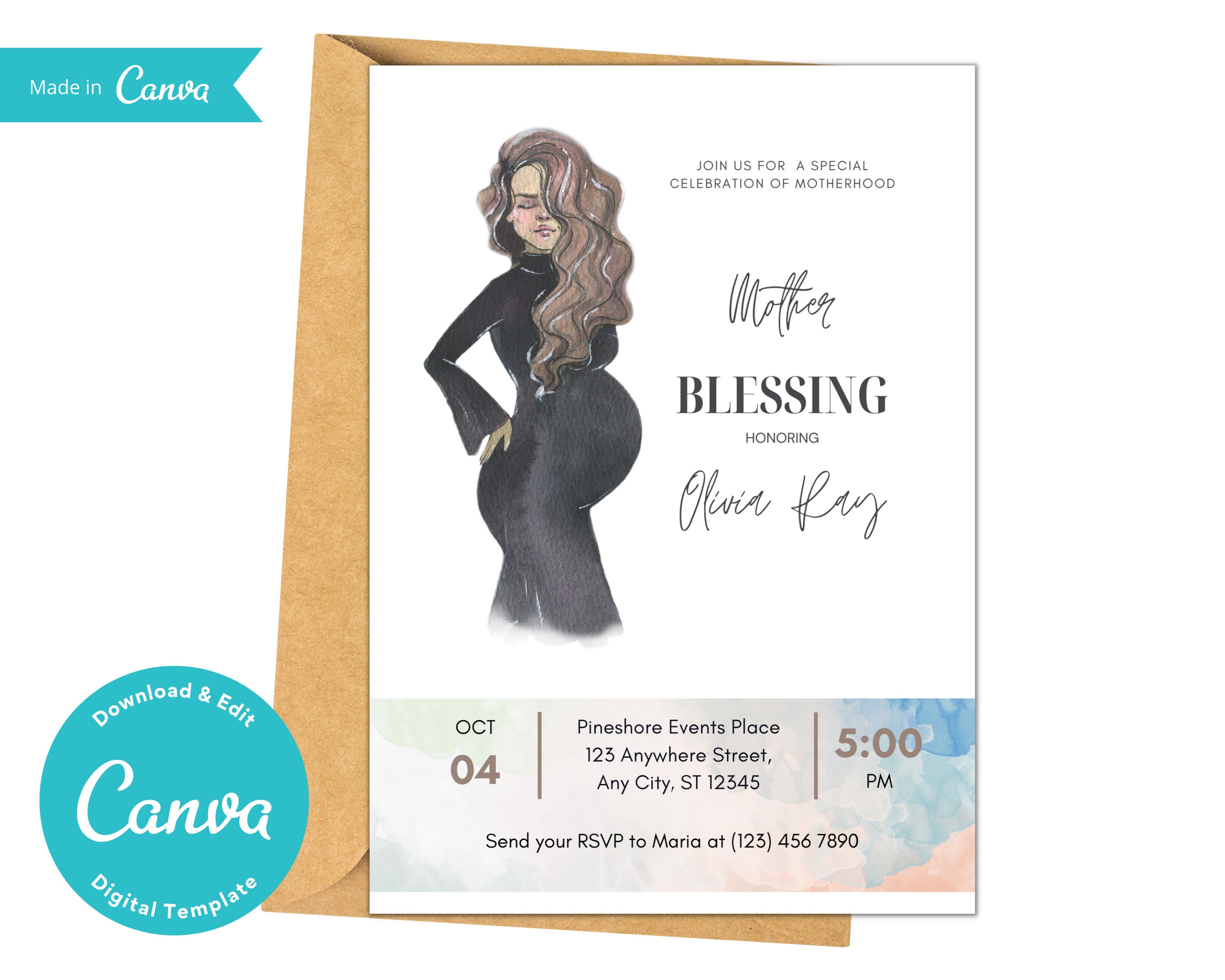 Mother's Blessing Blessingway Invitation Alternative Baby Shower ...
