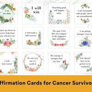 12 Positive Affirmations to Encourage Cancer Survivors | Printable ...