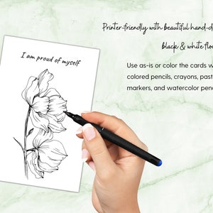 Fertility Affirmation Cards: 32 Printable Coloring Pages (PDF Digital ...