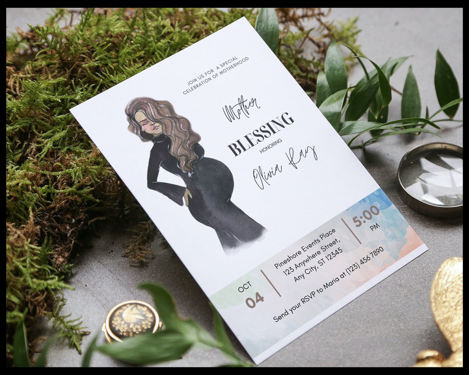 Mother's Blessing Blessingway Invitation Alternative | Etsy