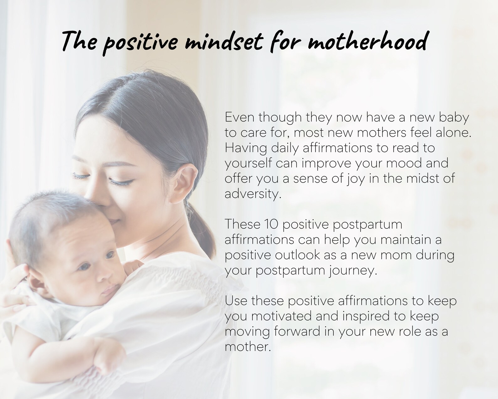 POSTPARTUM Affirmation Cards DIGITAL DOWNLOAD Support for - Etsy