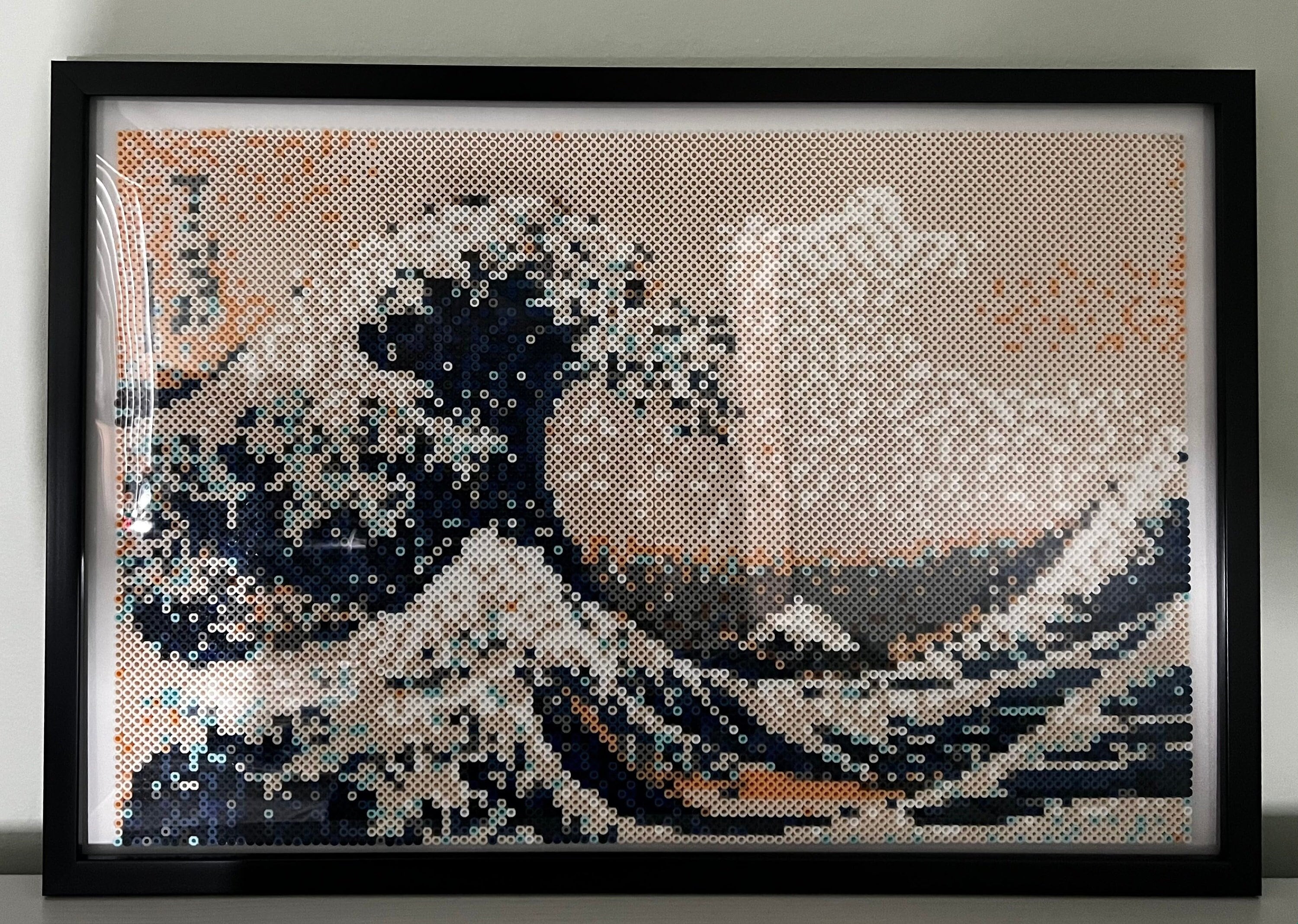 The Great Wave off Kanagawa | Perler Bead Wall Art - Etsy