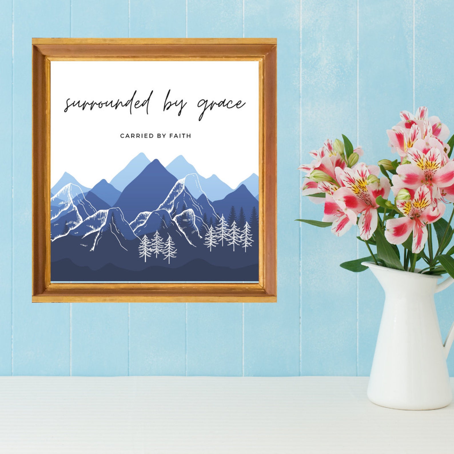 Grace & Faith Digital Download Poster | Wall Art Downloadable ...