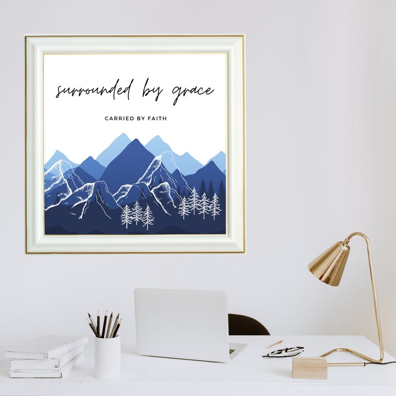 Grace & Faith Digital Download Poster | Wall Art Downloadable ...