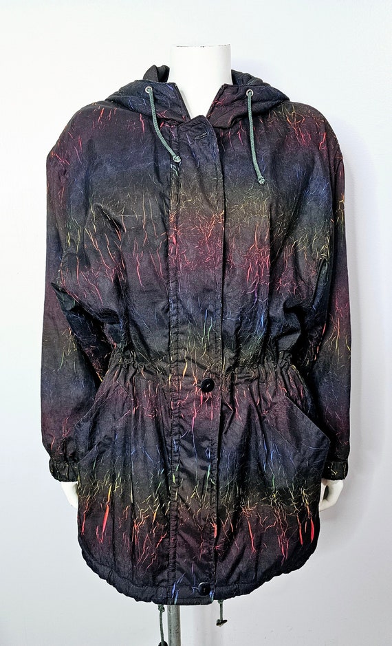 Vintage 90s rainbow raincoat - Gem