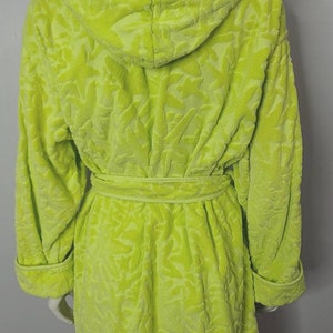 Vintage Chenille Robe 90s Lime Green Robe Short Robe Robe - Etsy