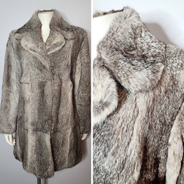 Rabbit Fur Coat - Etsy