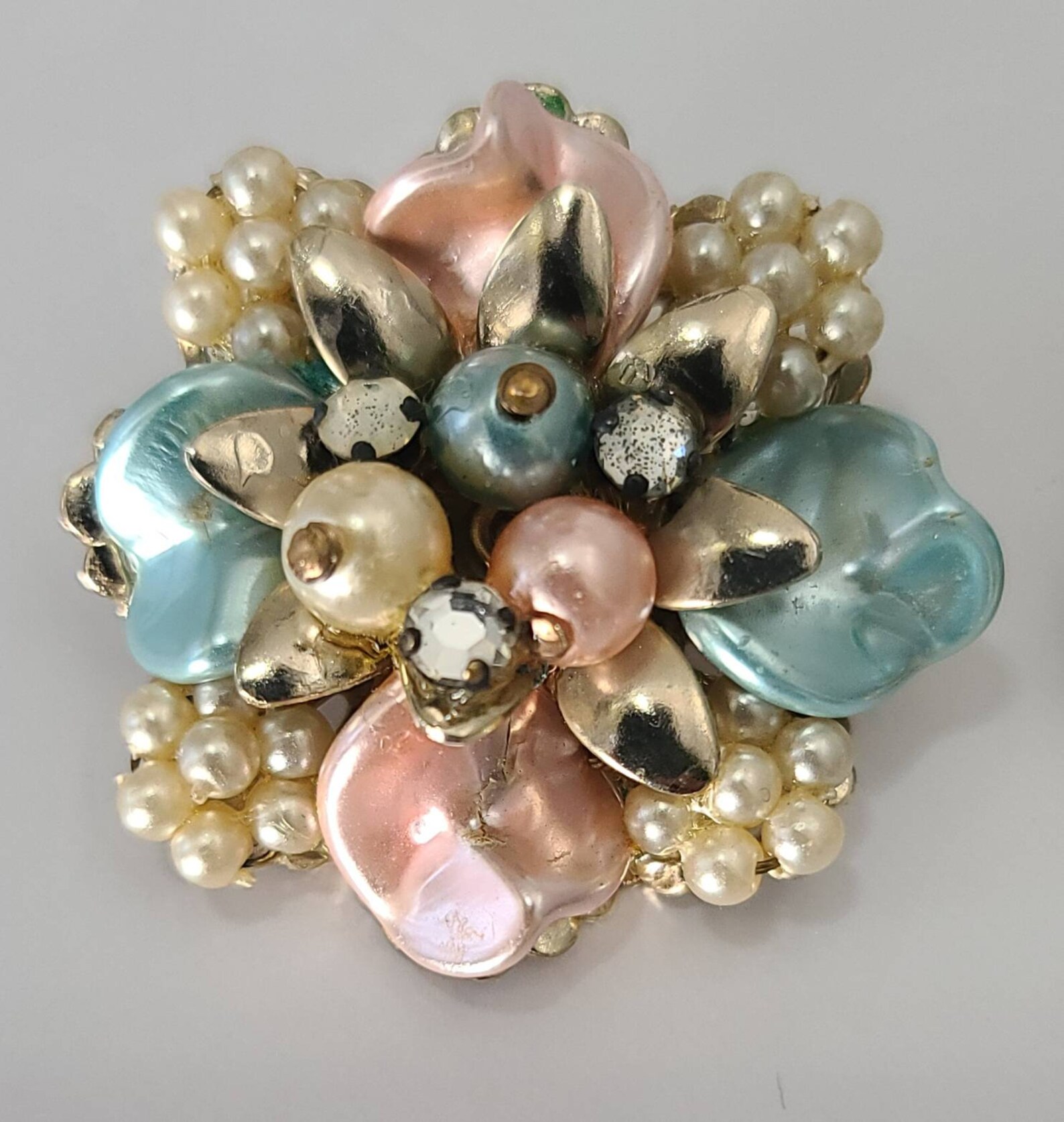 1940s Miriam Haskell Style Earrings Vintage Clip on Earrings - Etsy