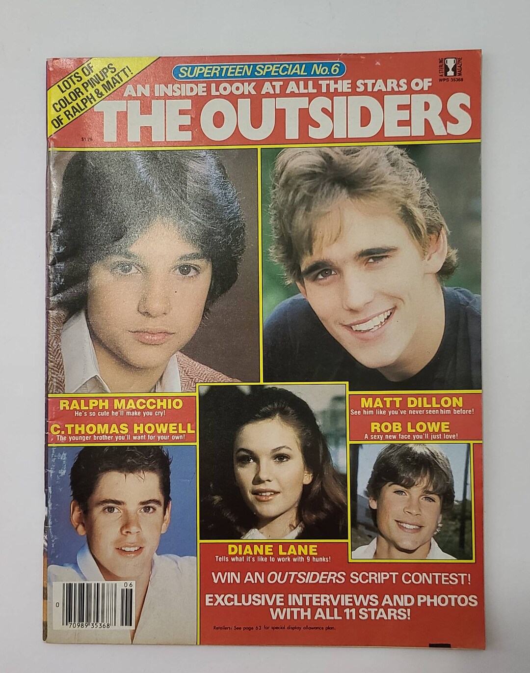 Vintage 1982 Outsiders Movie Magazine, 80s Superteen Magazine Special ...