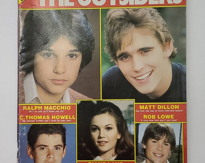 Vintage 1982 Outsiders Movie Magazine, 80s Superteen Magazine Special ...