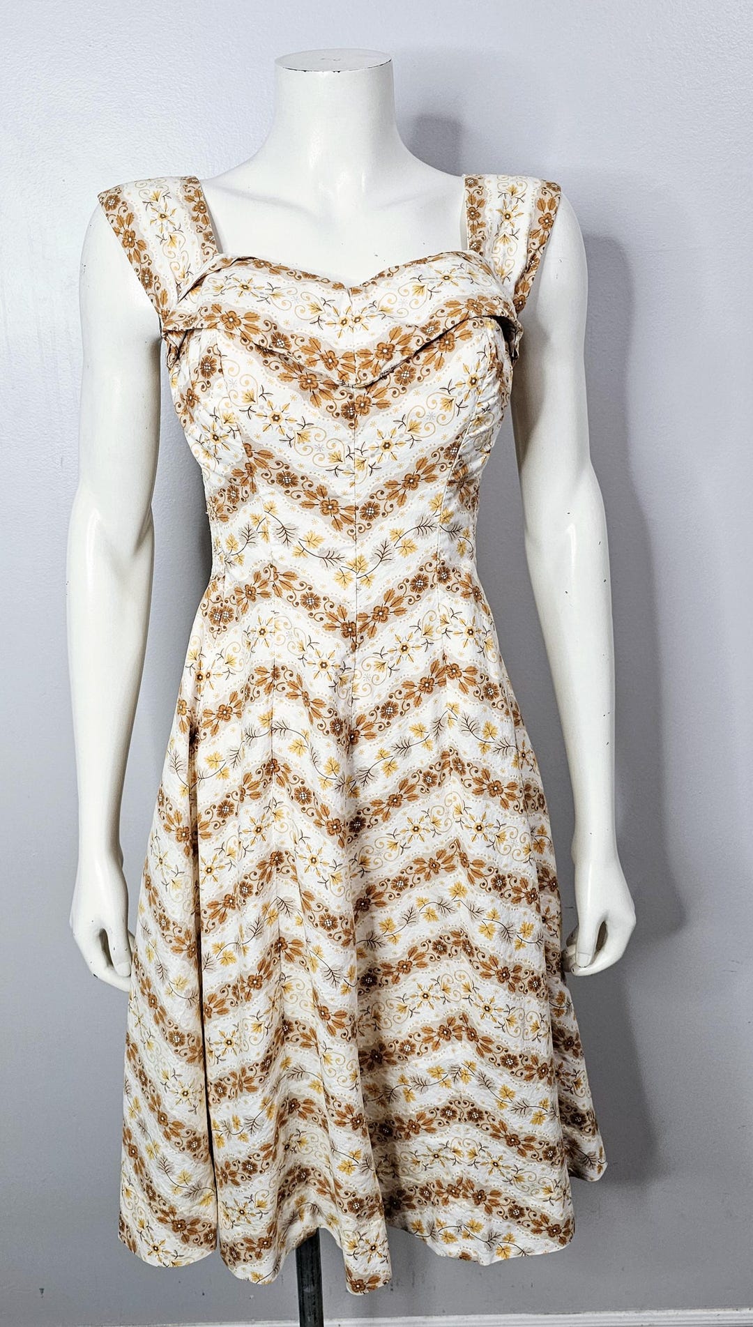 Vintage 1950s Alix of Miami Dress, Sundress, Sweetheart Neckline ...