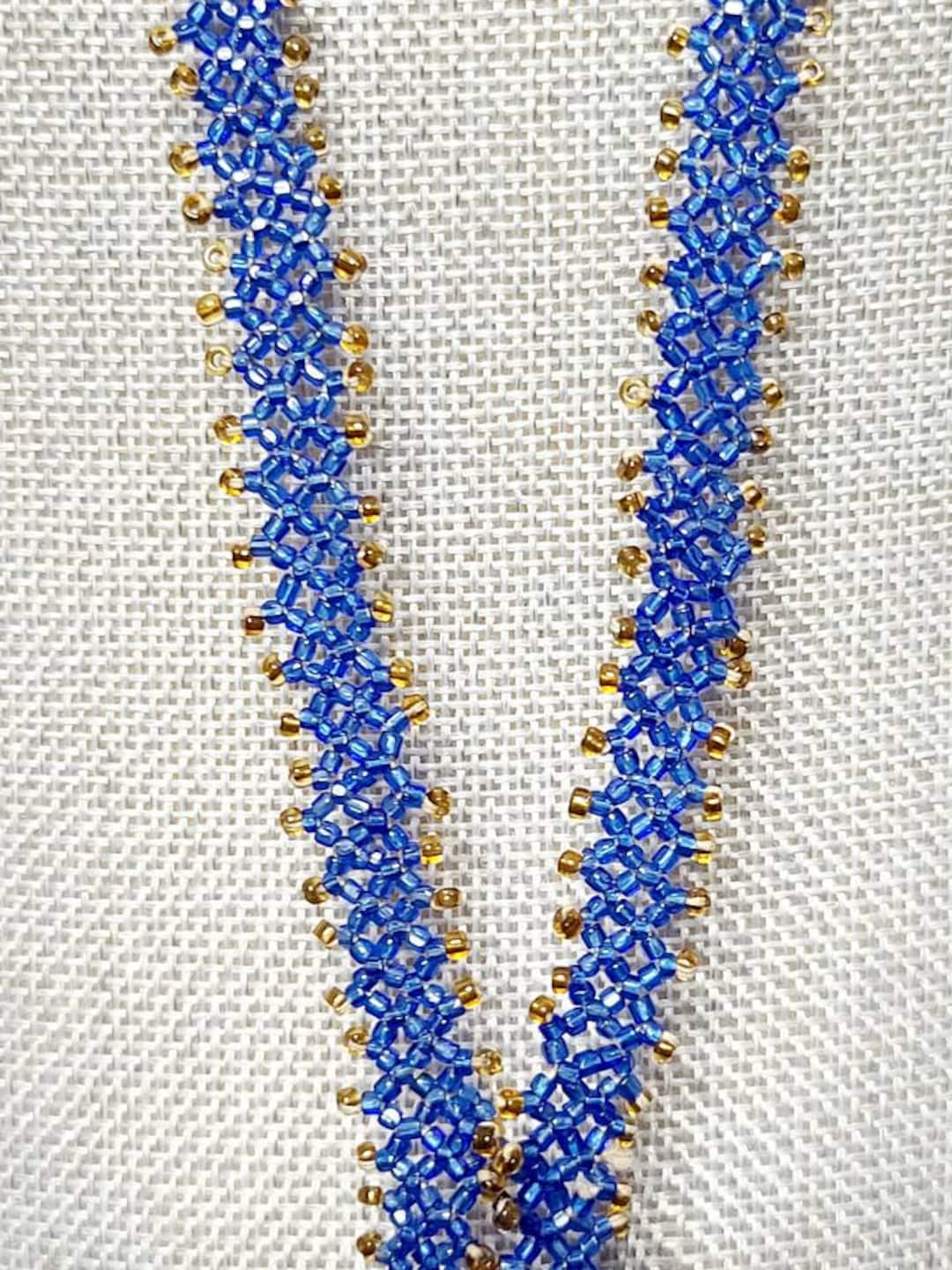 Vintage 1920s Beaded Flapper Necklace, Lariat, Fringe, Antique ...