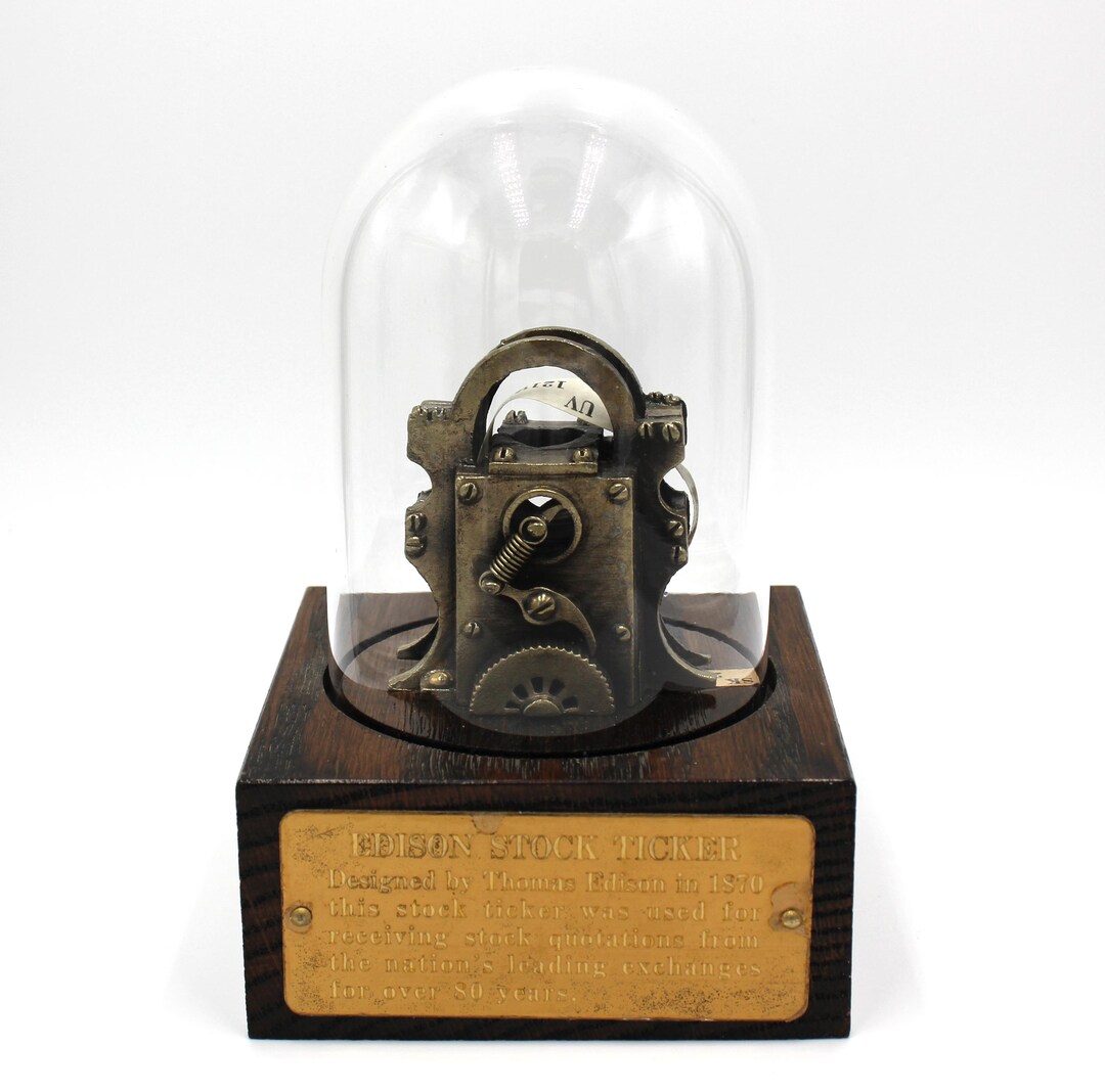 Vintage Edison Stock Ticker Tape Machine Replica - Etsy