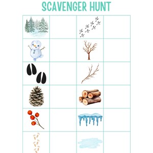 Nature Walk Scavenger Hunt - Etsy