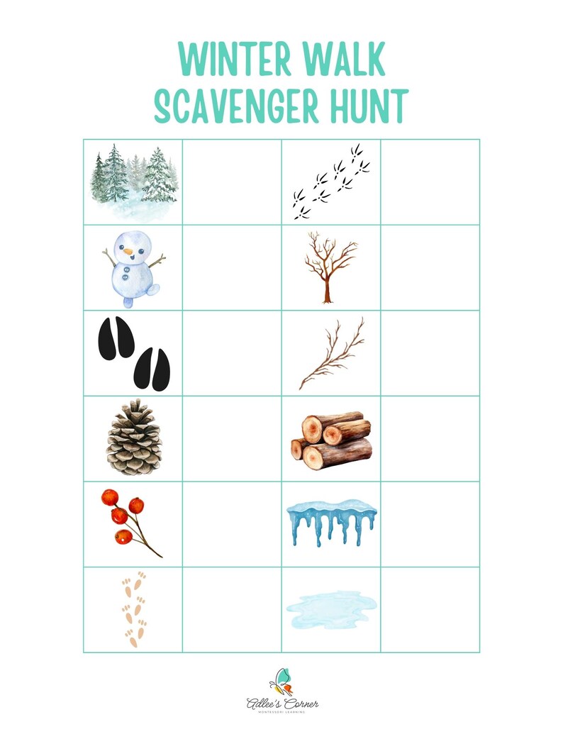 Nature Walk Scavenger Hunt - Etsy