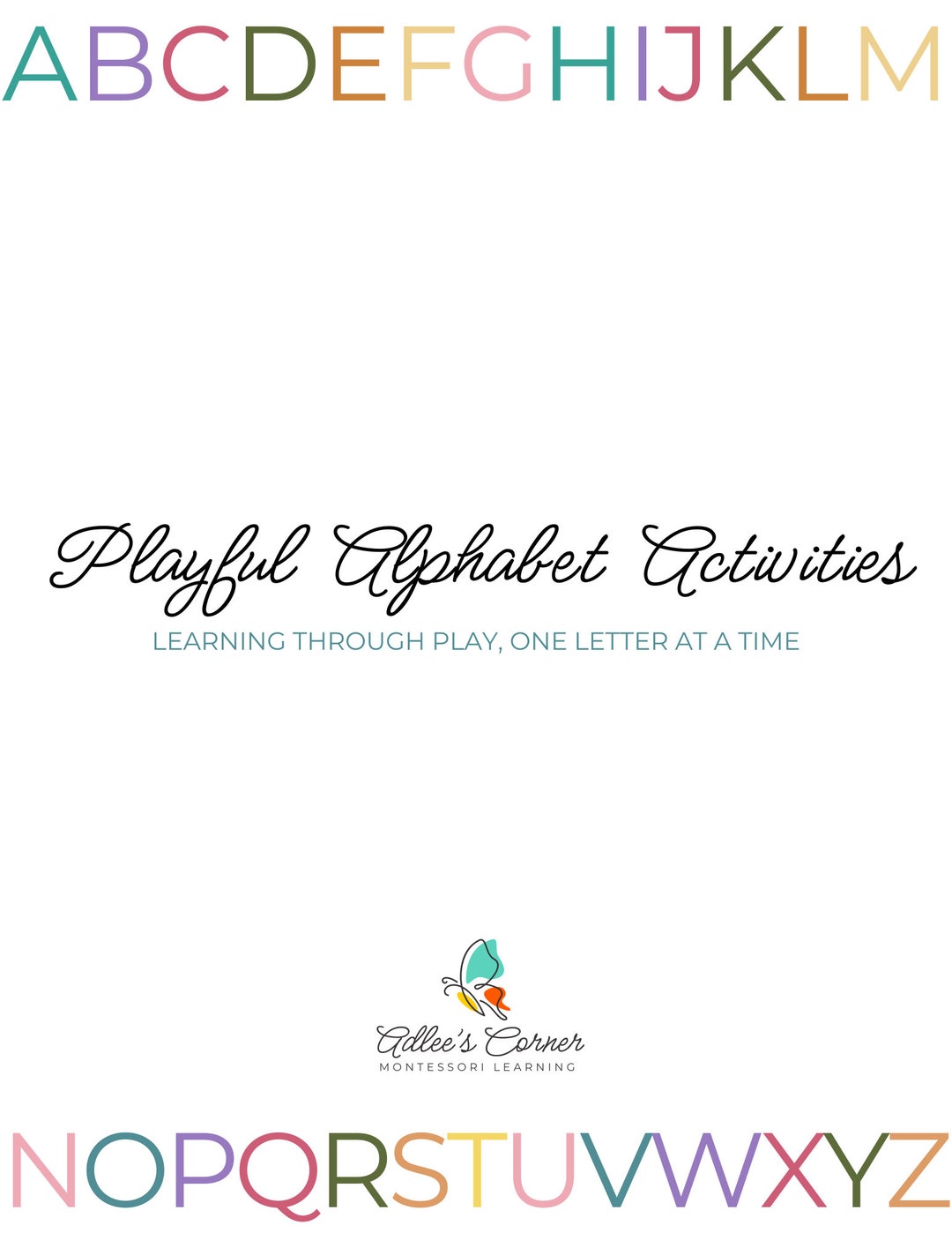 Playful Alphabet and Counting Activities, Toddler, Preschool ...