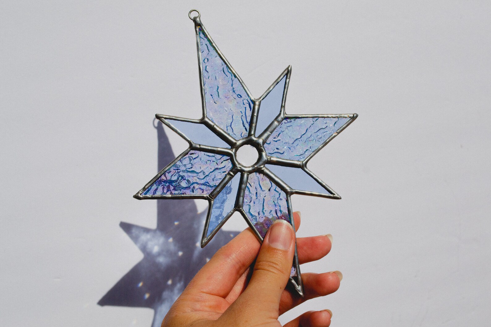 Stained Glass Suncatcher Pattern Christmas, Beginner Stained Glass ...