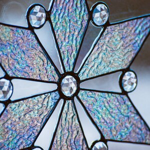 Stained Glass Snowflake Pattern Christmas Beginner Stained Glass ...