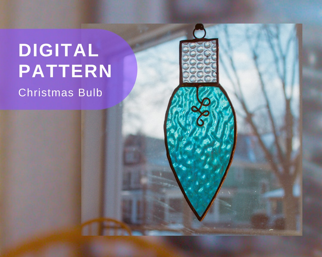 Stained Glass Suncatcher Christmas Pattern Download Beginner Stained ...