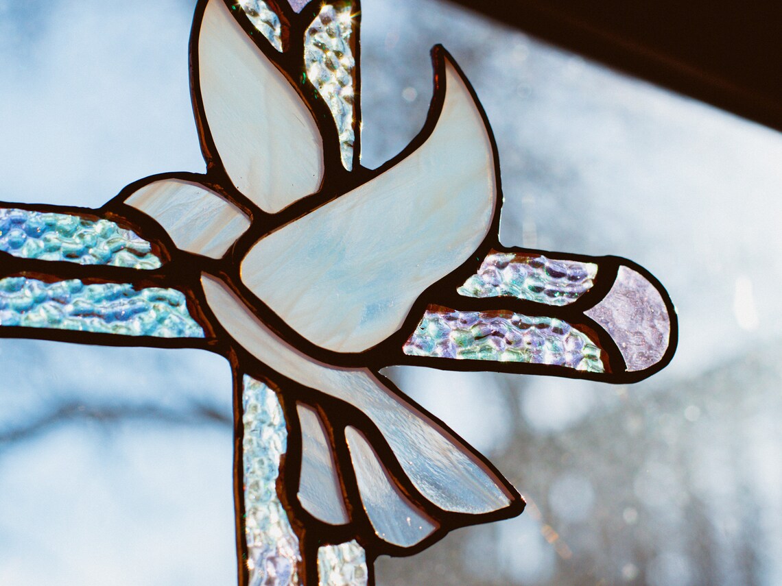 Stained Glass Cross Suncatcher Pattern Download, Easy Stained Glass ...